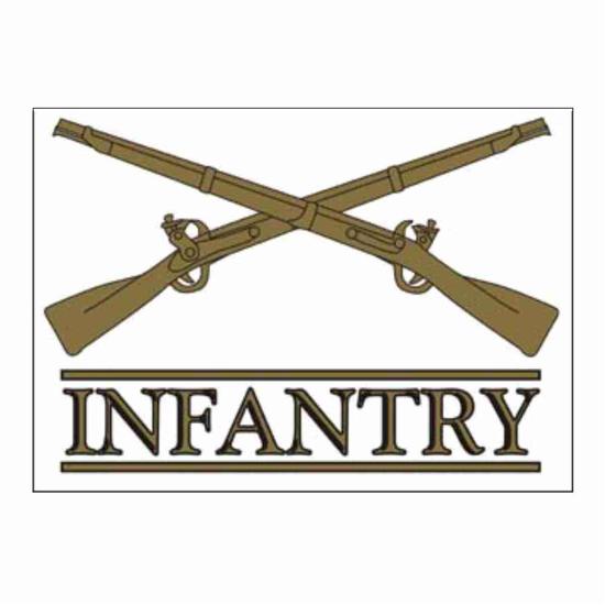 Infantry Logo Crossed Rifles